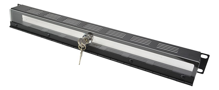 1U Security Rack Panel with Lock - WTH Direct